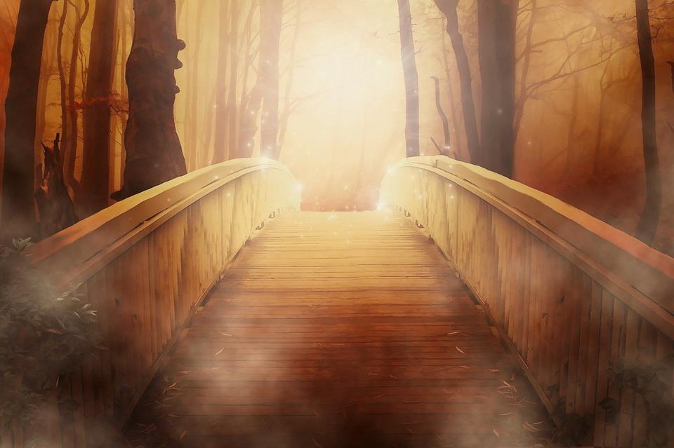 Misty Orange Bridge jigsaw puzzle | PuzzleSnap